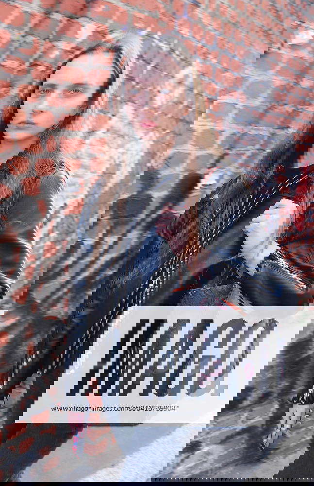 Milan - Women s Fashion Week in Milan until February 26th, models on the streets of Milan Editorial