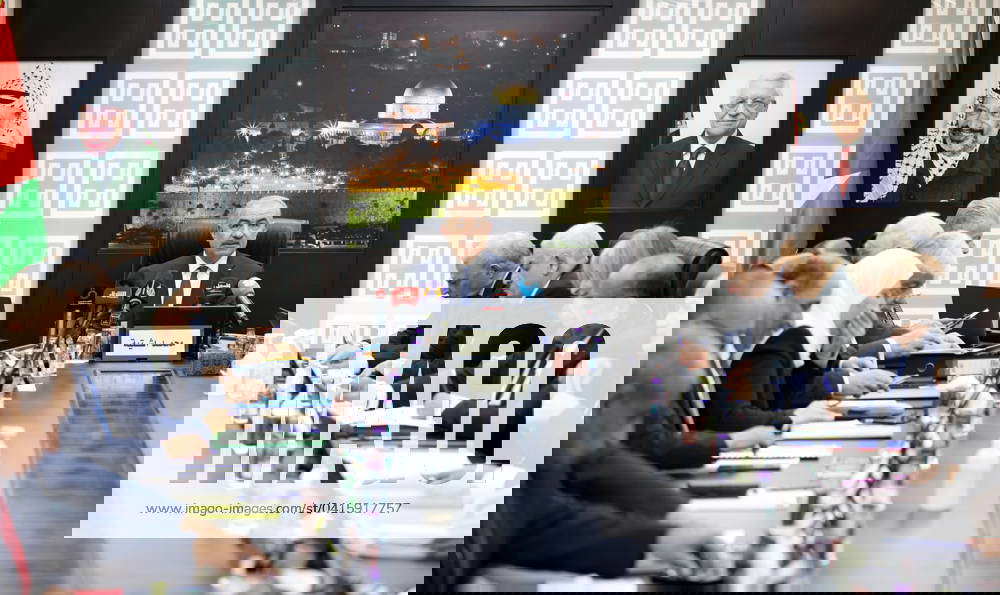 Palestinian Prime Minister Mohammed Ishtayeh chairs the government s ...