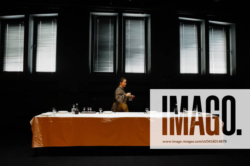 RUSSIA, MOSCOW - : Actress Yevgenia Lyakh as Grunka performs in a scene ...