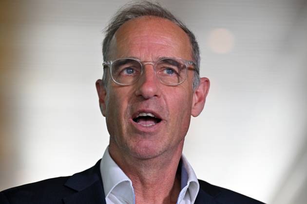 NICK MCKIM GREENS PRESSER, Greens Senator Nick McKim at a press ...