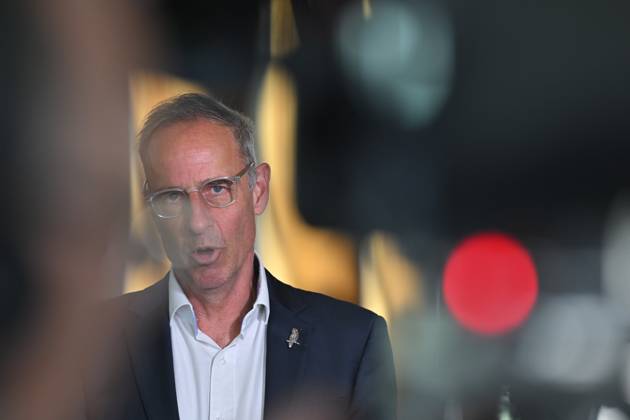 NICK MCKIM GREENS PRESSER, Greens Senator Nick McKim at a press ...