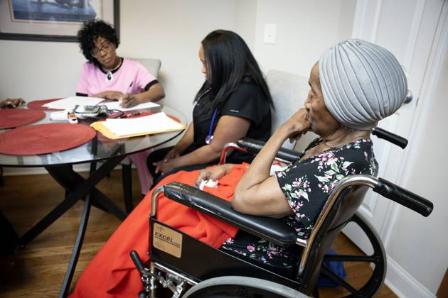 Lawrenceville, Georgia, USA: Joy Bronner discusses a daily in-home ...