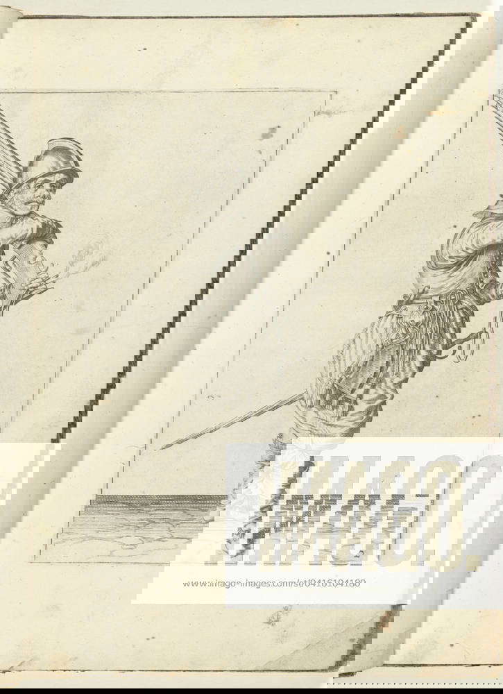 Soldier who takes his helm of his shoulder, ca. 1600, 1597 - 1608 A ...