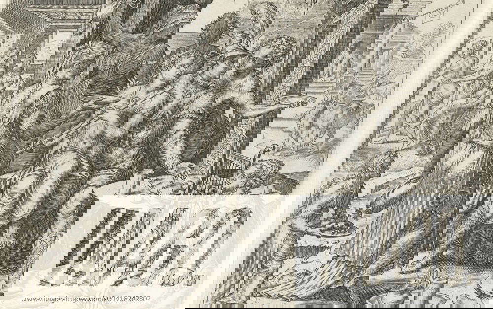 The Lost Son wasted his inheritance, Philips Galle, After Maarten van ...