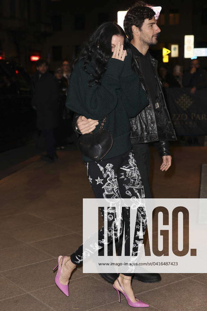 MFW - Maria Carla Boscono, Claudio Stecchi Leaves Her Hotel Maria Carla ...