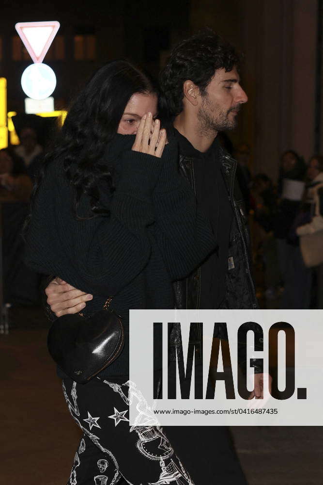 MFW - Maria Carla Boscono, Claudio Stecchi Leaves Her Hotel Maria Carla ...