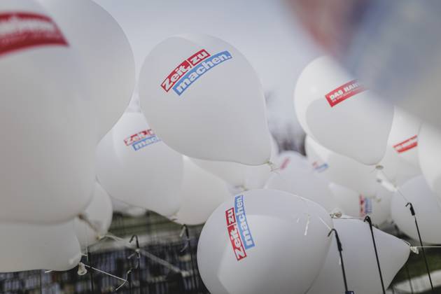 Balloons from the German Confederation of Skilled Crafts, taken as part ...