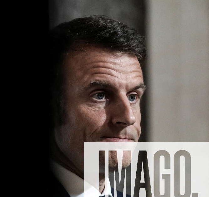 Macron Says Sending Troops To Ukraine Cannot Be Ruled Out Paris President Emmanuel Macron Holds A