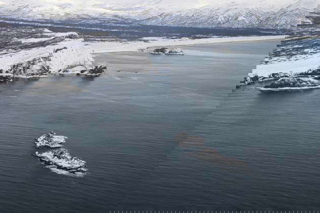 RUSSIA, KAMCHATKA REGION - : A view of Ust-Bolsheretsky District in the ...