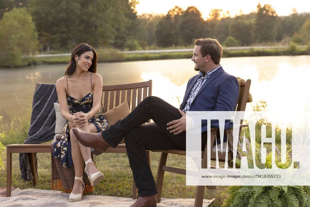 FARMER WANTS A WIFE, from left: Dater Kiara Jones, Farmer Mitchell ...