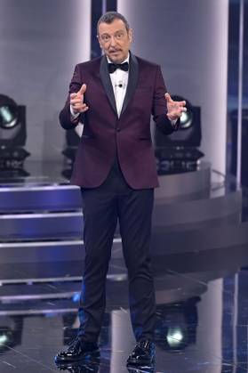 Amadeus in the Rai TV show La TV fa 70 at the Auditorium Rai Rome, 28 02 2024 Foto:xA.xM.xTinghinox