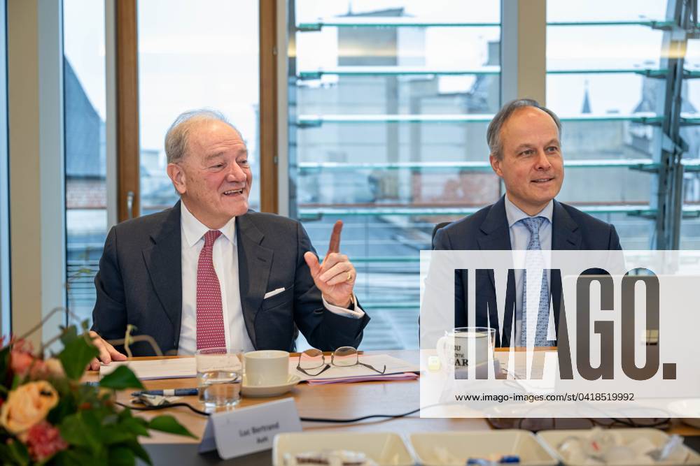 Ackermans & van Haaren Chairman Baron Luc Bertrand (L) is pictured ...