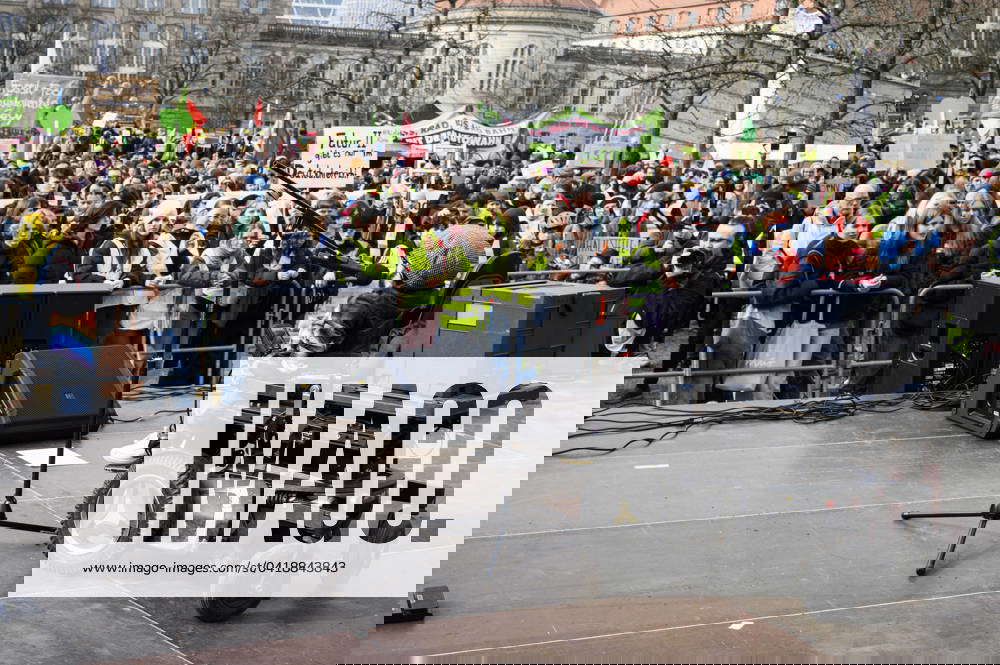 Climate strike in Berlin On 1 March 2024, numerous participants came ...