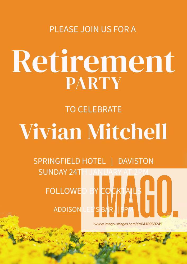 Celebrate a milestone, vibrant orange floral backdrop. Ideal for ...