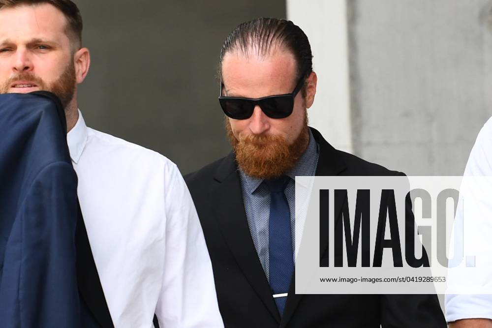 SIMON CROSS COURT, Simon Cross (middle) leaves the Brisbane District ...