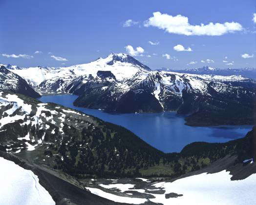 Garibaldi Lake, and Mount. Garibaldi Warren Glacier, Sphynx Bay ...