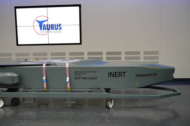 Schrobenhausen, Bavaria, Germany - : Guided missile Taurus KEPD-350 of ...