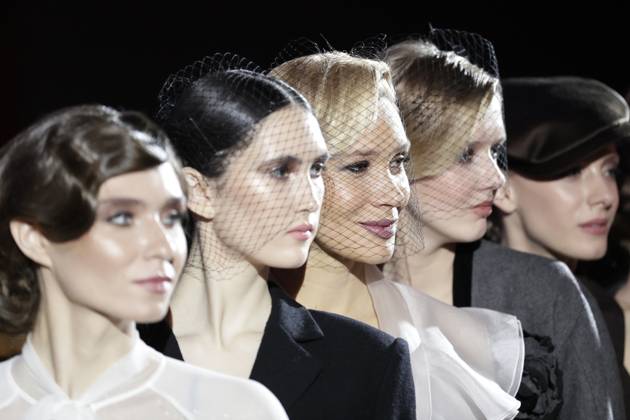 RUSSIA, MOSCOW - MARCH 5, 2024: Models showcase creations during a ...