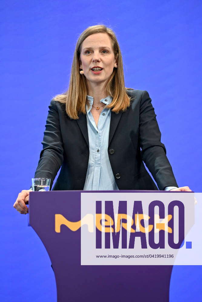 Merck KGaA Annual Press Conference Helene Freifrau Roeder von Diersburg ...