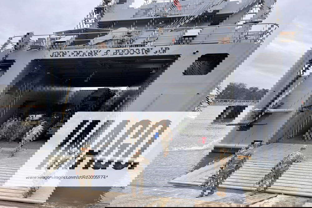 U.S. Army Vessel General Frank S. Besson from the 7th Transportation ...