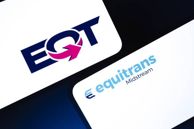 Asuncion, Paraguay: EQT and Equitrans Midstream logos displayed on ...
