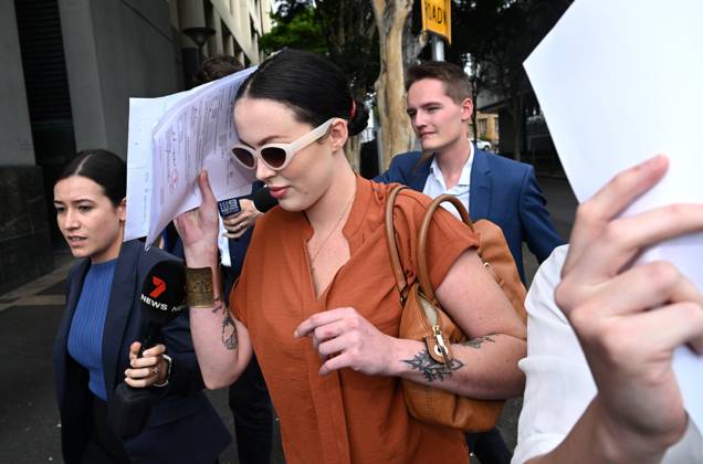 RANI PAIGE LOWRY COURT, Rani Paige Lowry is seen leaving the Brisbane ...