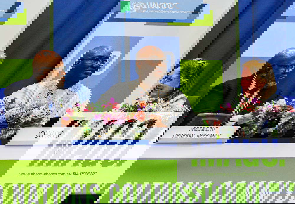 Vienna, Austria, Austria: Chair of the 67th CND, PHILBERT ISAAC KOBINA ...