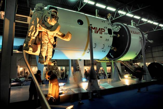 The MIR Soviet space station, launched into orbit on Feb. 20, 1986. The ...