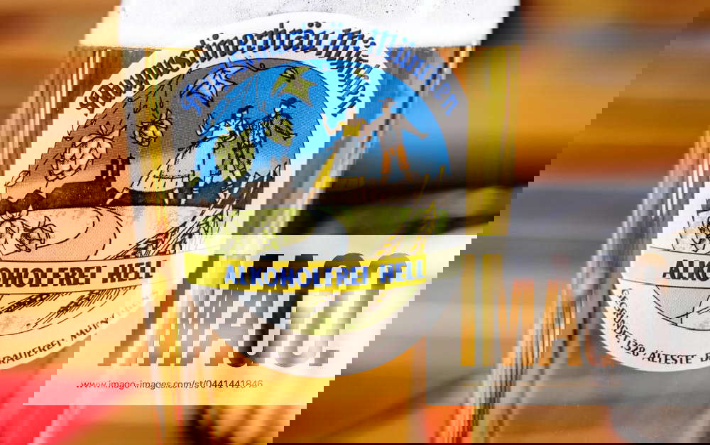 The new Augustiner Alkoholfrei Hell, beer glass with the new logo ...