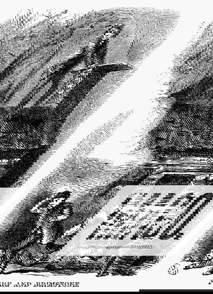 INDIANA: SCHOOLHOUSE FIRE. Hellfire and Brimstone. A schoolmaster in ...