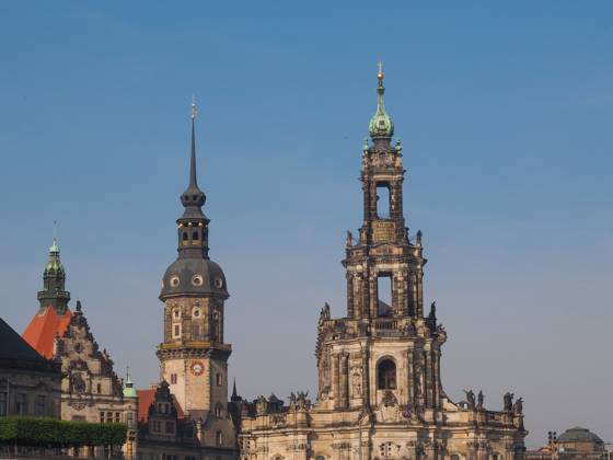Cathedral Sanctissimae Trinitatis in Dresden at sunset, 12 10 2022 ...