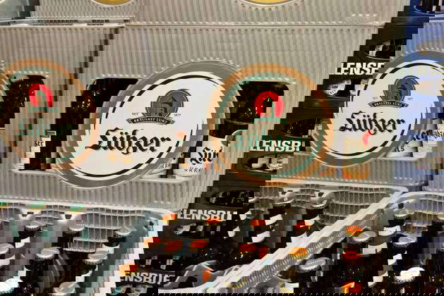 Mecklenburgische Brauerei Lübz GmbH in the Mecklenburg town of Lübz is ...