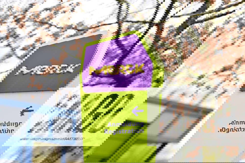 Stock and symbol images I 29 03 2024 Merck, Merck KGaA in North America ...