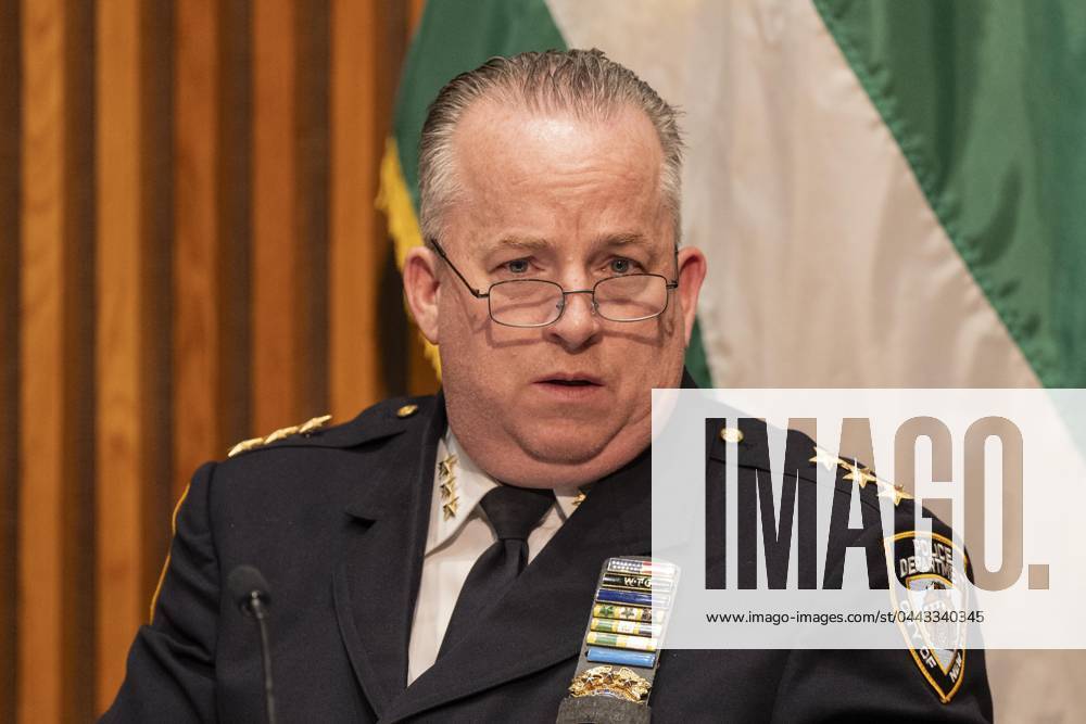 New York, New York, United States: Chief of Patrol John Chell speaks ...