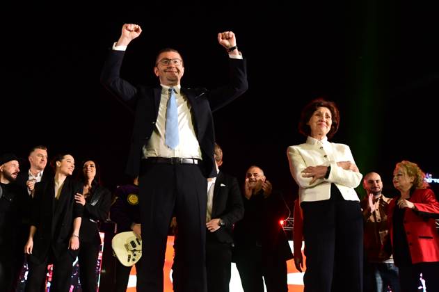 Hristijan Mickovski leader of biggest opositional party VMRO DPMNE ...