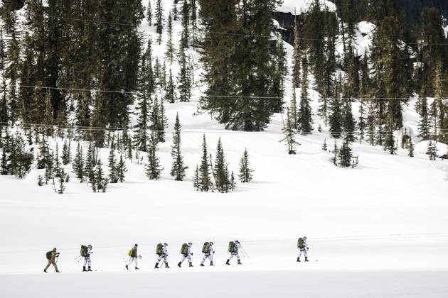 RUSSIA, KRASNOYARSK REGION - APRIL 9, 2024: Servicemen take part in the ...