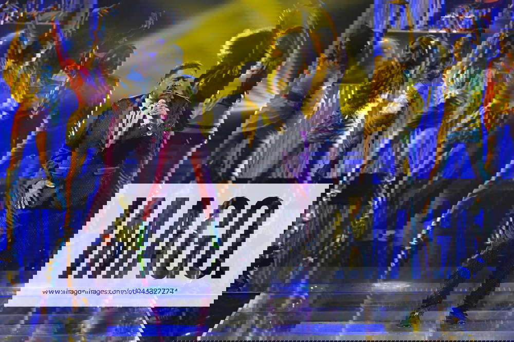 April 6, 2024, Rome, Italy: George McGray performing at the Rai tv ...