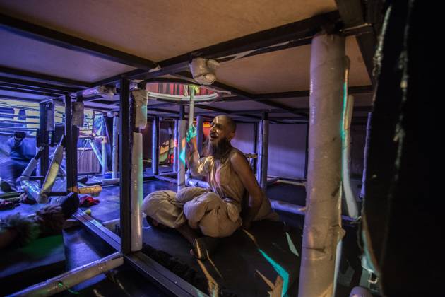 A Midsummer Night s Dream 12 2 2017 - TEHRAN: Actor Sajjad Bagheri is seen in the backstage of A