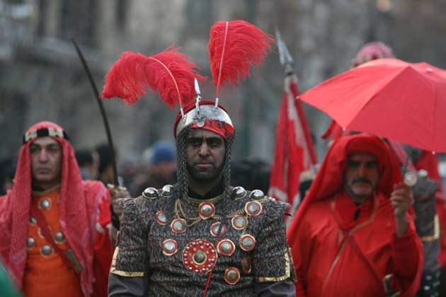 Tazieh in Tehran 18 01 2008 - TEHRAN : Iranian actors perform Tazieh, a ...