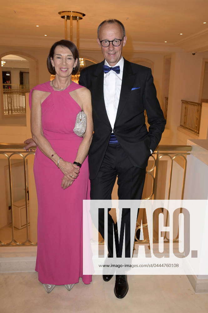 Friedrich Merz with his wife Charlotte Merz at the 71 Federal Press ...