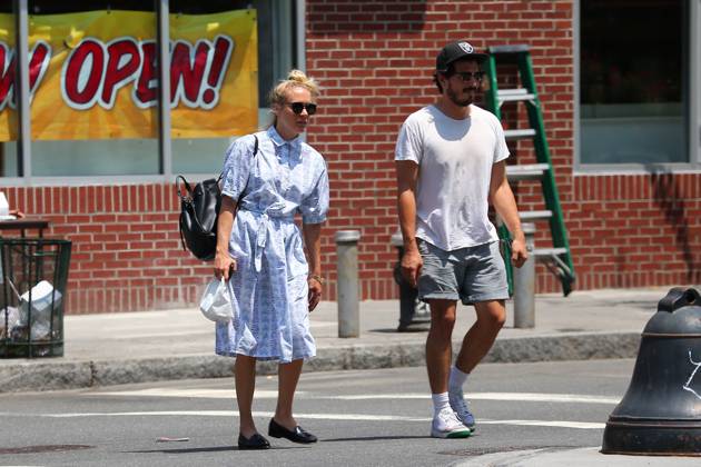 Chloe Sevigny and boyfriend Rene Navarrette seen out and about in SoHo ...
