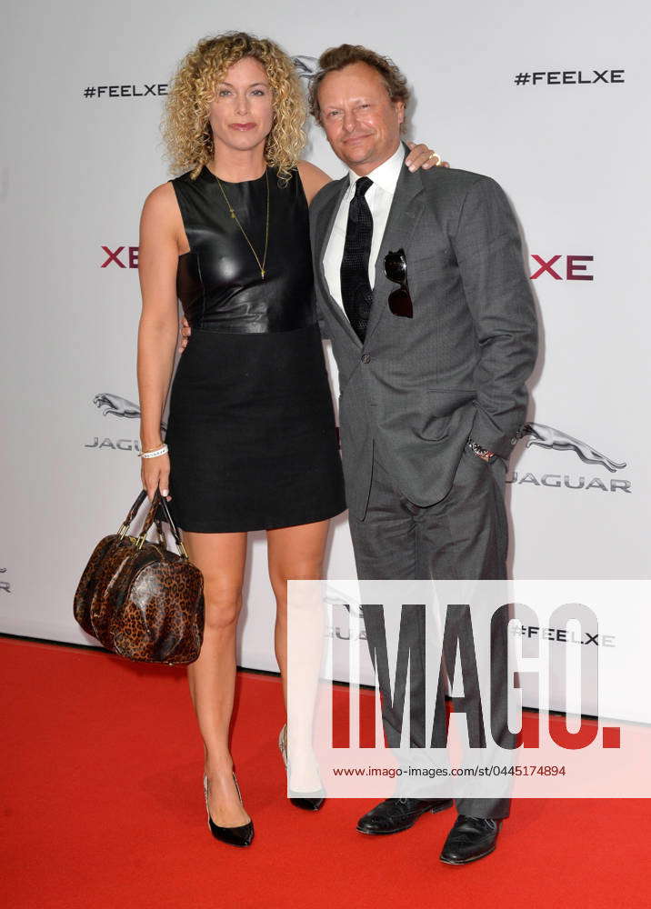 Neil Stuke and wife Sally attend the new Jaguar XE Launch in London ...