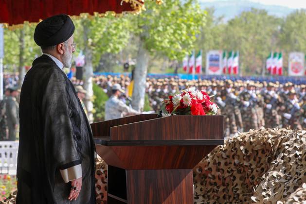 Army Day Parade - Tehran Iranian President Ebrahim Raisi attends a ...