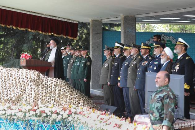 Army Day Parade - Tehran Iranian President Ebrahim Raisi attends a ...
