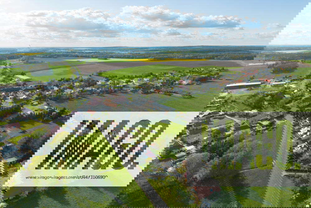 Aerial view of Sacka Aerial view of Sacka near Thiendorf in the Saxon ...