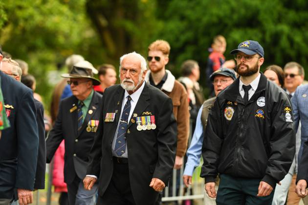 Anzac Day Parade in Melbourne, Australia - 25 Apr 2024 RAAF veteran ...