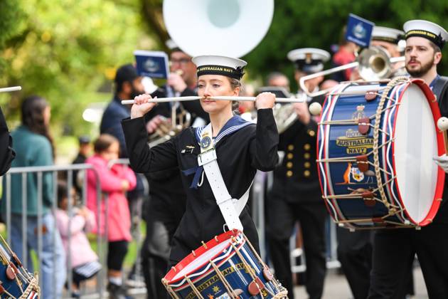 Anzac Day Parade in Melbourne, Australia - 25 Apr 2024 RAAF veteran ...