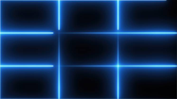 Blue neon grid Blue neon grid. Computer generated 3d
