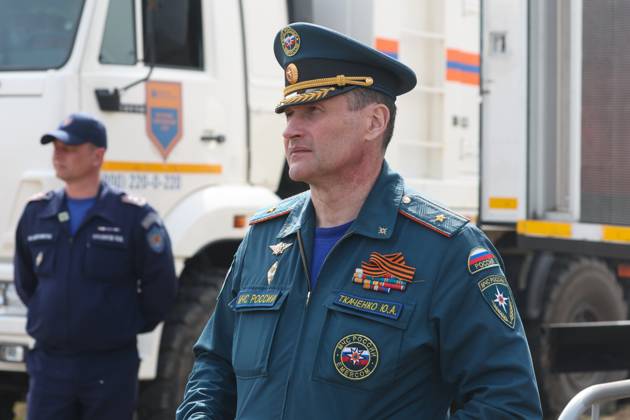 Russia. Moscow. Yuri Tkachenko, Deputy Head of the Main Directorate of the Ministry of Emergency