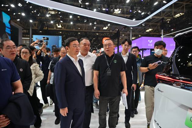 BEIJING, CHINA - APRIL 26: BYD founder and CEO Wang Chuanfu is seen ...